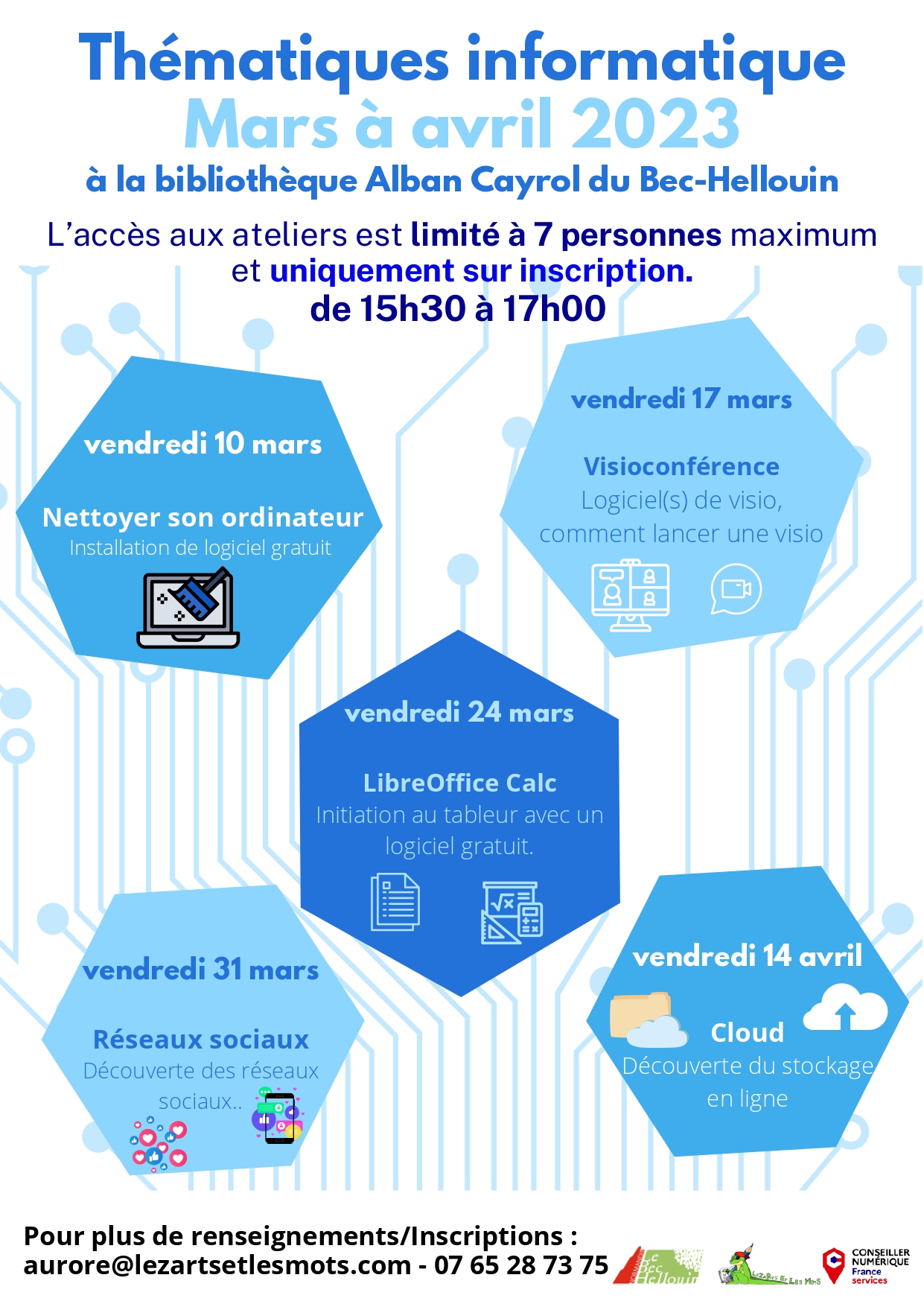 A La Bibliothèque Thématiques Informatique Mars à Avril 2023 Mairie